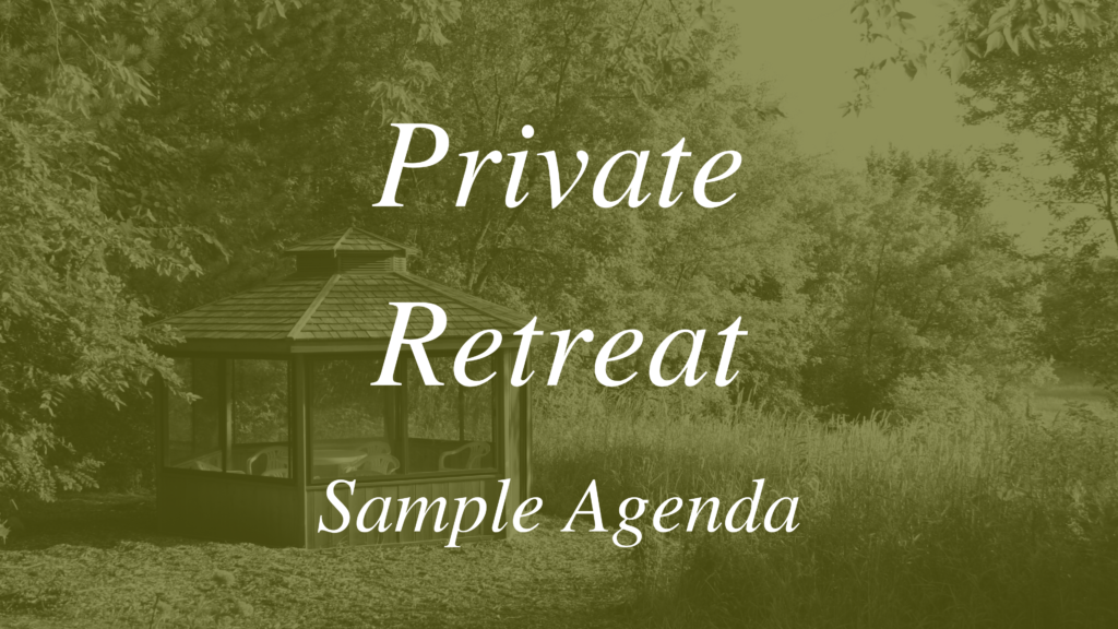 Sample Retreat Guides - Mount Olivet Conference & Retreat Center